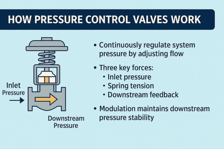 Difference Between a Pressure Control Valve & Pressure Relief Valve
